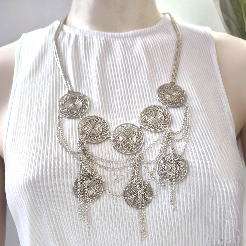 Odyssey Large Silver Necklace – Suhani Pittie